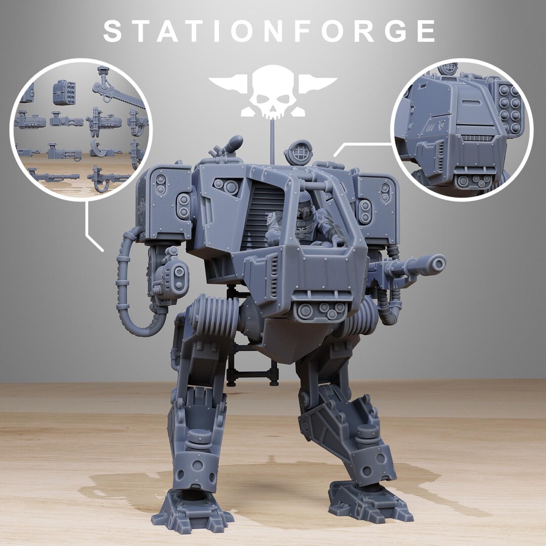 Vaskar Walker / Walker / Mech / Transporter / Sci Fi / Space / Table ...