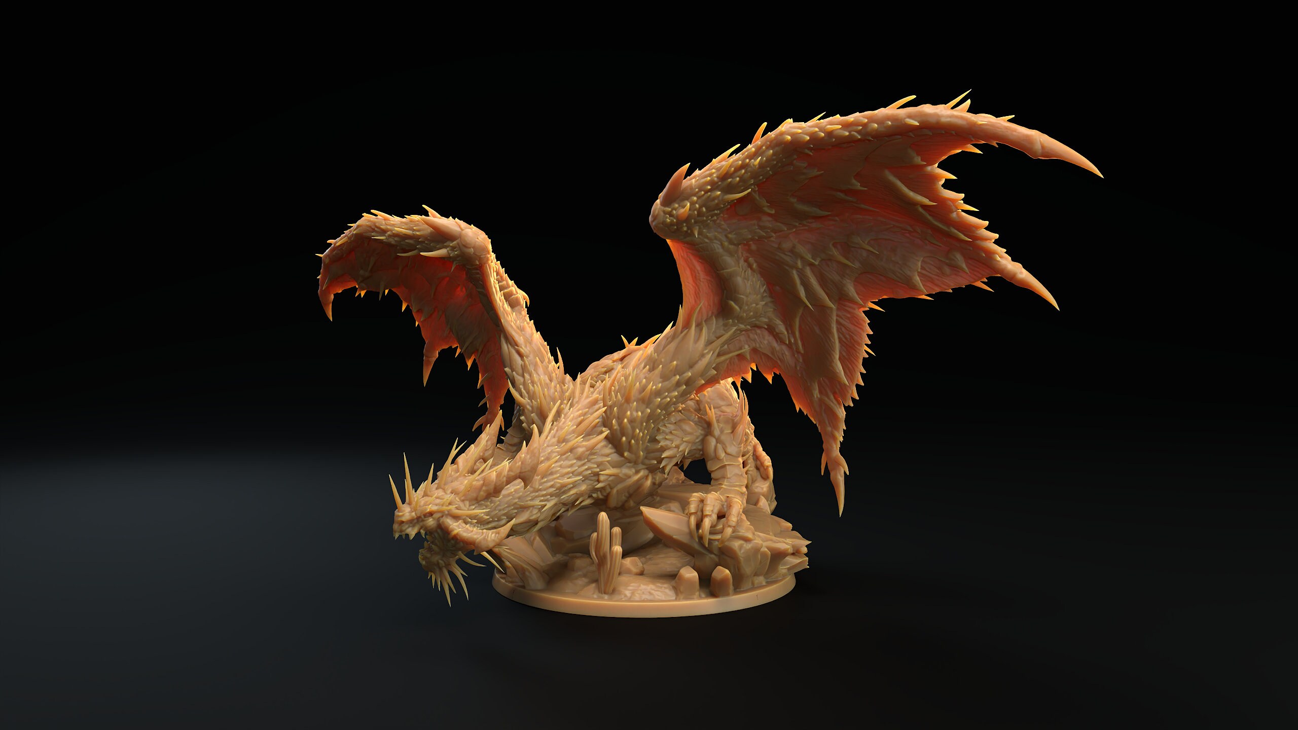 Cactus Dragon / Dragon / Western / Dragon Trappers Lodge / - Etsy