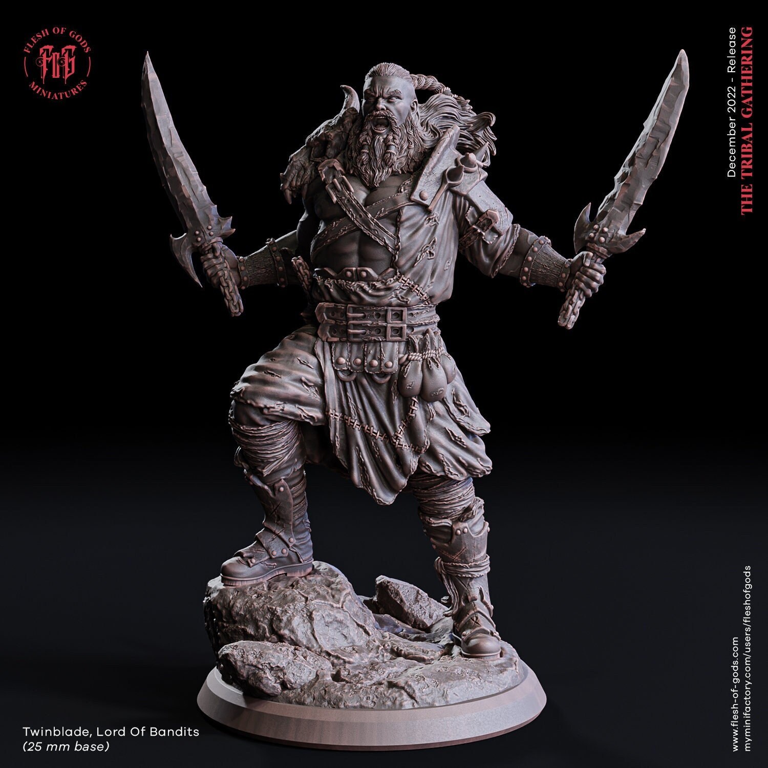 Twinblade / Bandit / Bandit Leader / Barbarian / Warrior / - Etsy