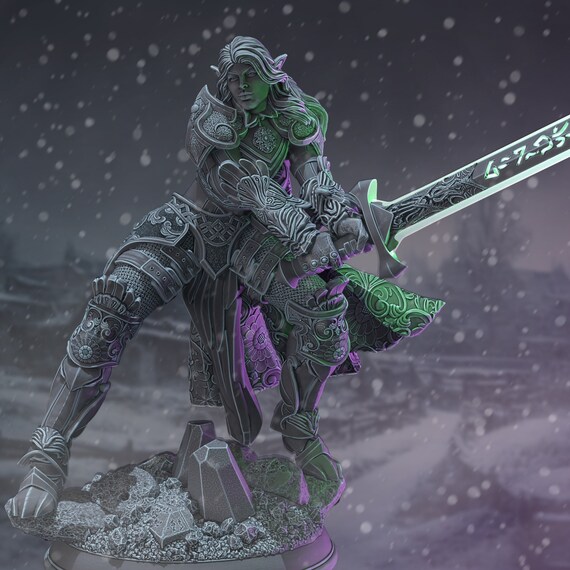 Syrinlena / Elf / Fighter / Paladin / Knight / Holy / Tyr / - Etsy
