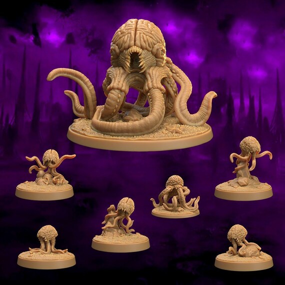 Hive Mind / Brains / Devourer / Eldritch / Mindflayer / | Etsy