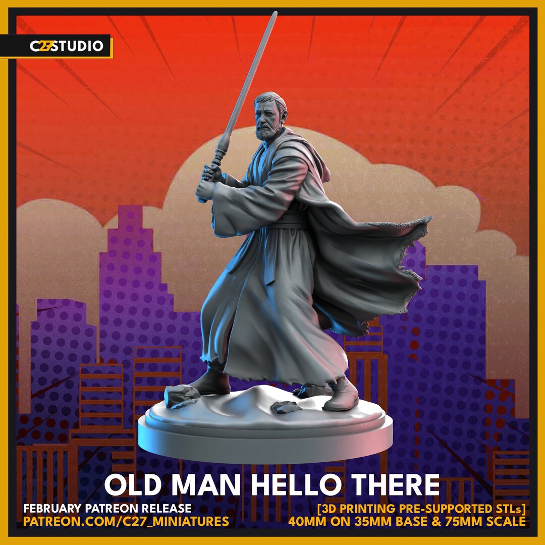 Old Man Hello / Ben / Crisis Protocol / Proxy / Comic / Dnd / C27 / 3D ...