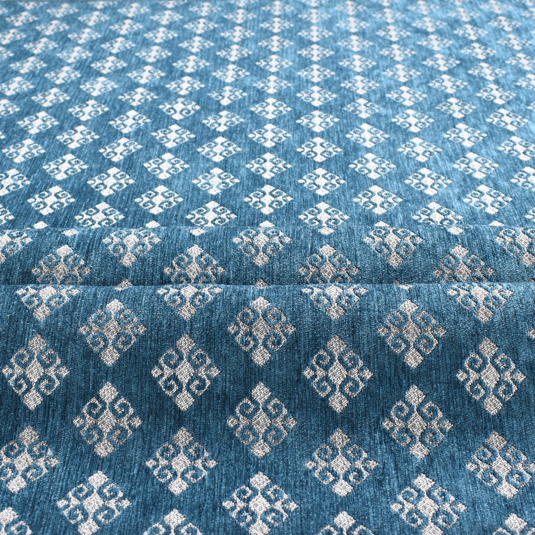 Upholstrey Fabric Kilim Blue Turkish Fabric ,simetrik Upholstery Fabric ...