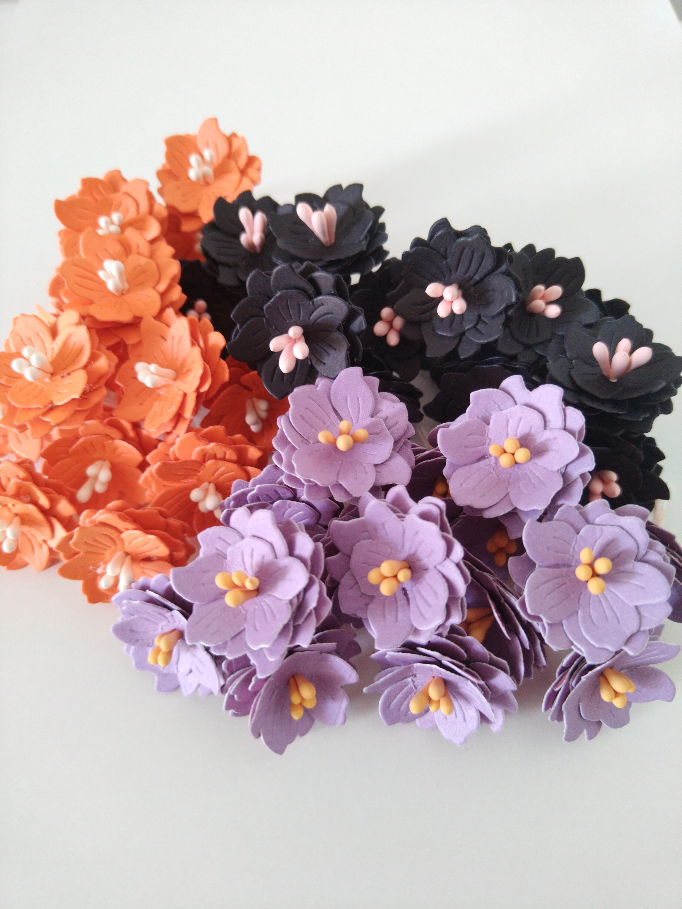 Mini Cardstock Flowers/ Paper Flowers /mini Flowers Pack of 12 - Etsy