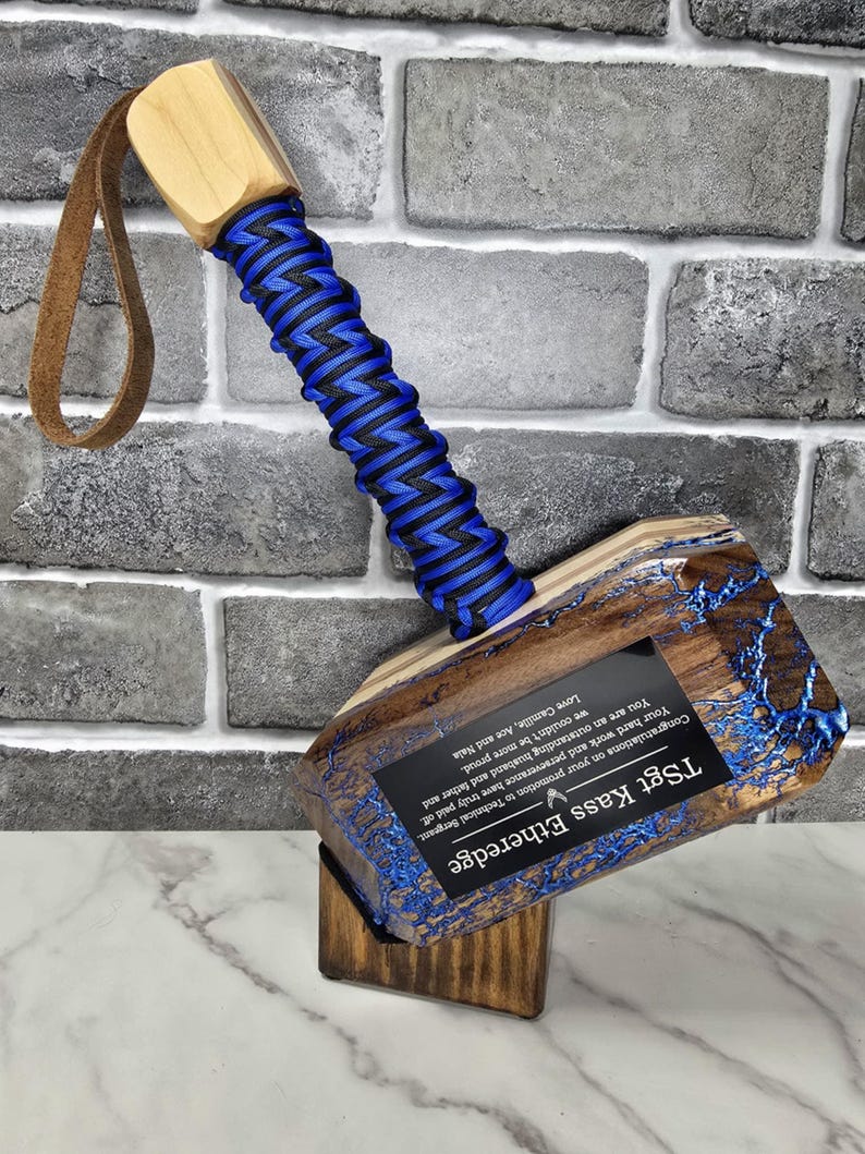Simple Custom Shaped Mjolnir Display Stand for Thor Lightning Hammer ...