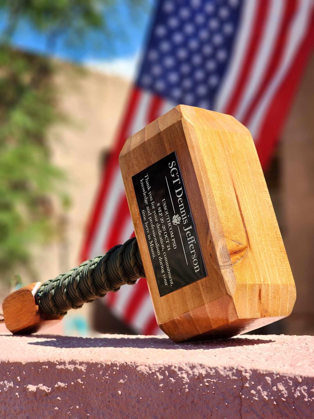 Thor Hammer, Custom Military, PCS, or Impact Award. Personalized ...