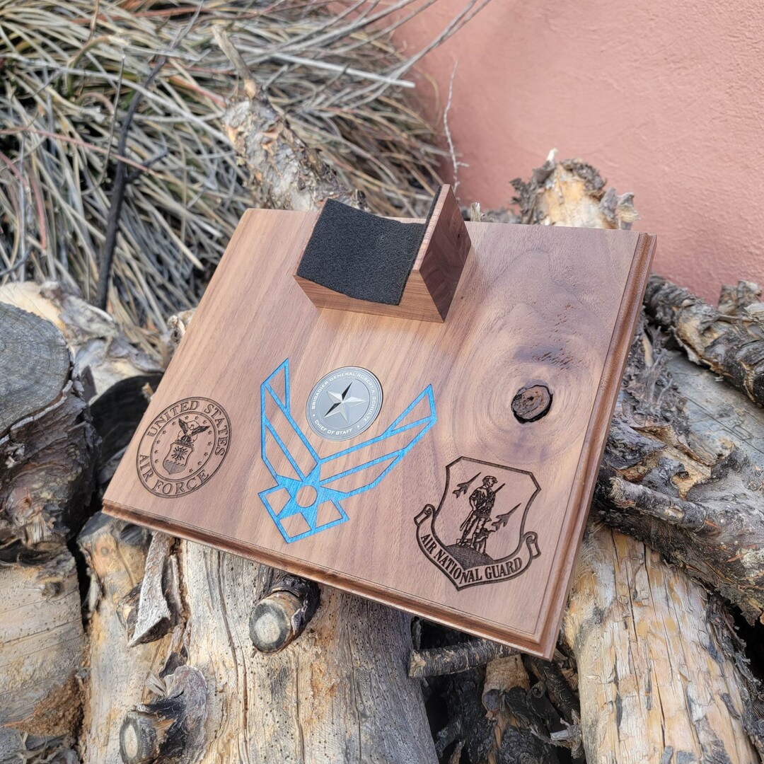 Custom Hardwood Thor Lightning Hammer™ Display Stand Military PCS, Gift ...