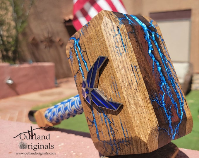 Thor Lightning Hammer™ Custom Hardwood Military PCS, or Impact Award - Etsy