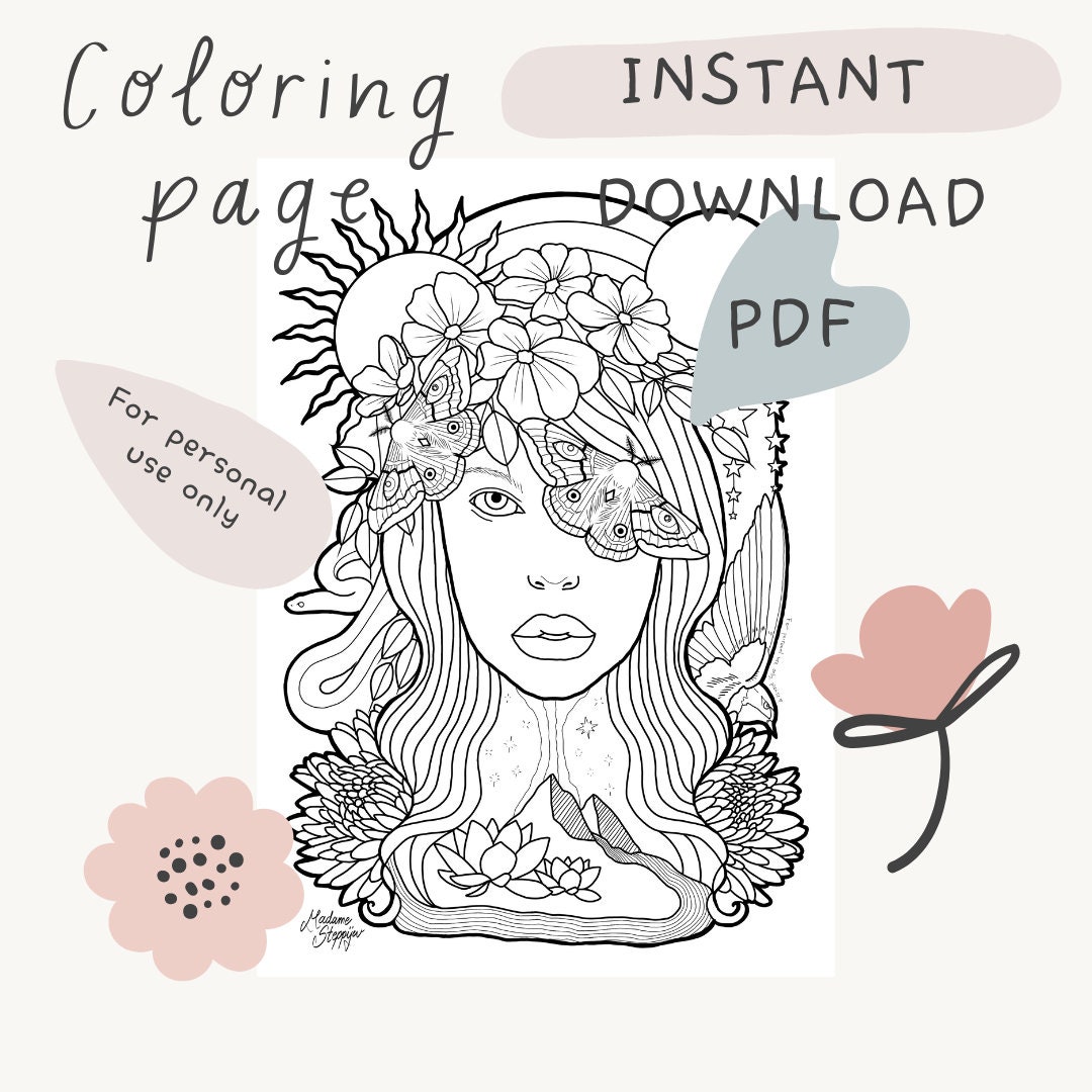 Printable Coloring Page - Etsy