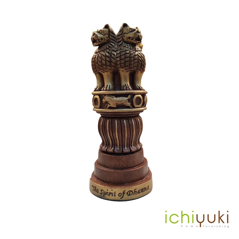 Lion Capital of Ashoka Statue: Four Asiatic Lions Figurine - Etsy