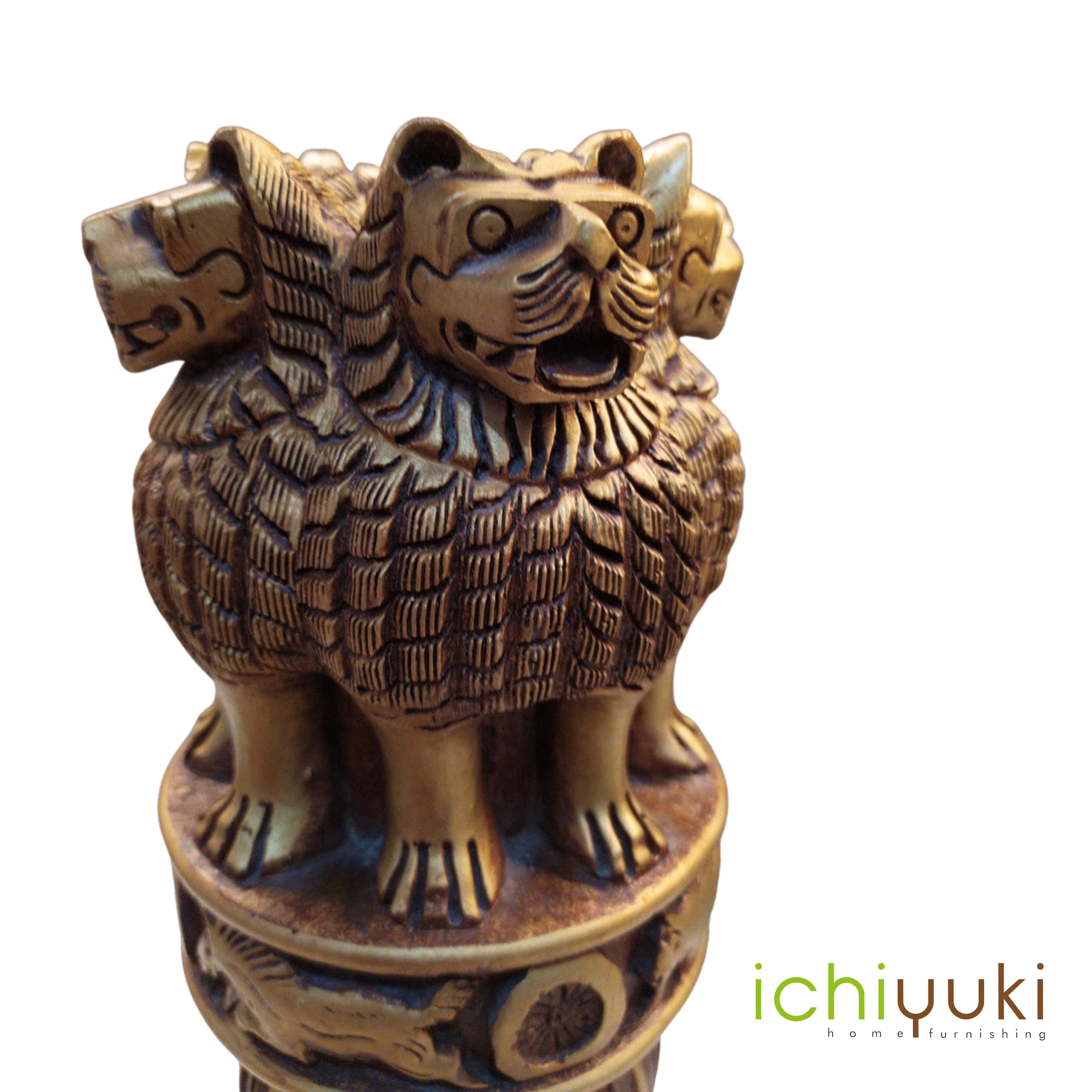 Lion Capital of Ashoka Statue: Four Asiatic Lions Figurine - Etsy