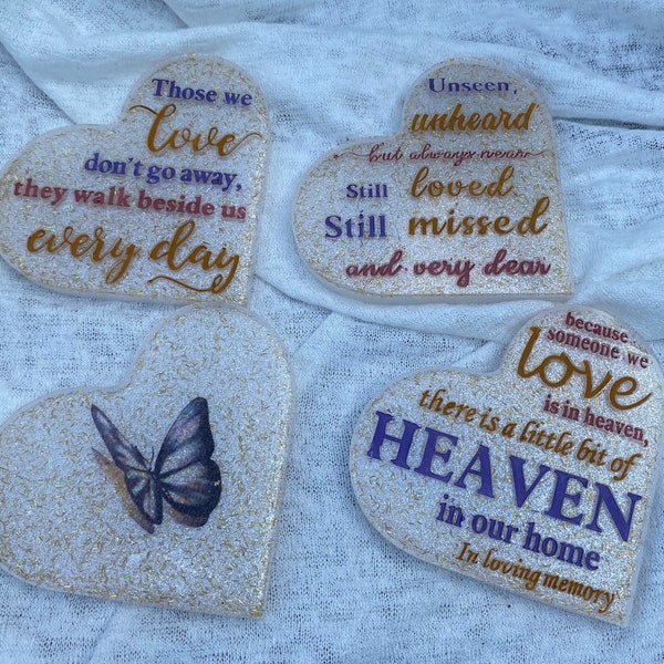 Resin Heart Memorial - Etsy