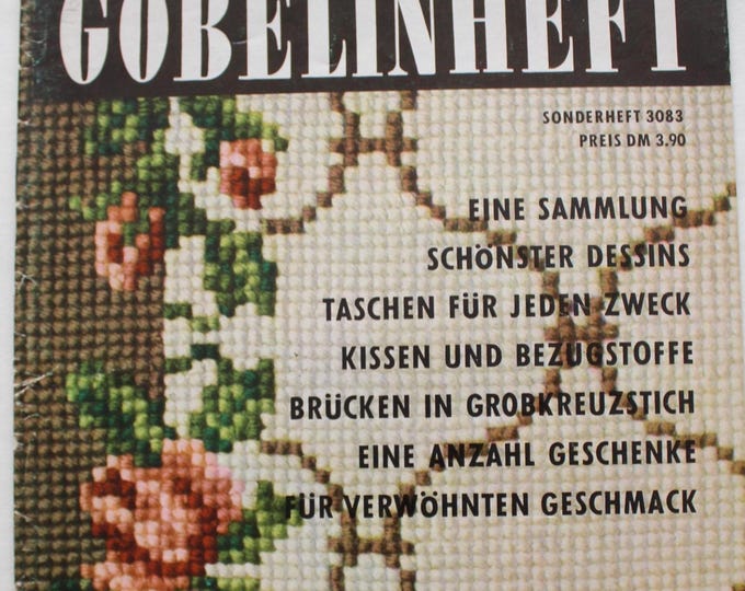 Vintage Gobelin Booklet 1962 Pattern Sheets Needlework Booklet Gobelin ...