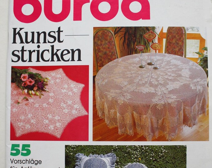 Burda Handicraft Booklet Art Knitting 1992 Handicraft Crochet Knitting ...