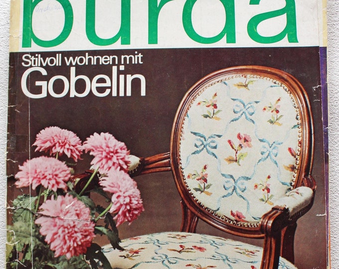 Burda Gobelin Instructions, Pattern Sheet, Handicraft Booklet ...