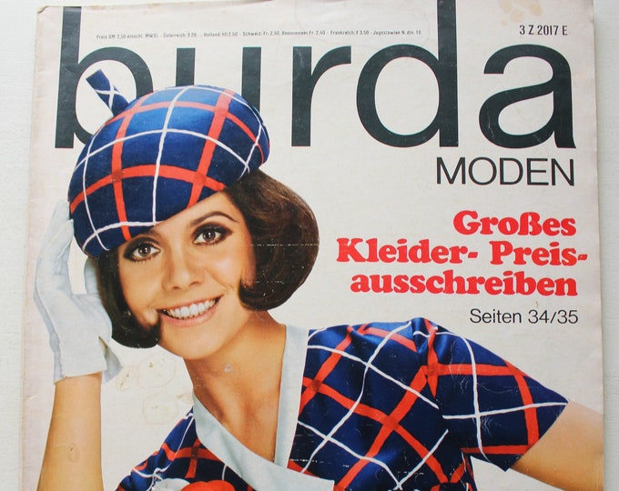 Burda Moden 6/ 1968 Instructions, Pattern Sheets, Fashion Magazine, Sewing Magazine, Fashion ...