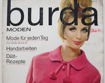 Burda Moden 12/ 1964 Instructions, Cutting Sheets, Fashion Magazine, Fashion Booklet, Sewing ...
