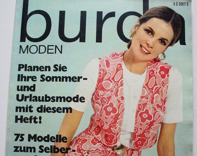 Burda Moden 4/ 1970 Instructions, Pattern Sheets, Fashion Magazine, Sewing Magazine, Fashion ...
