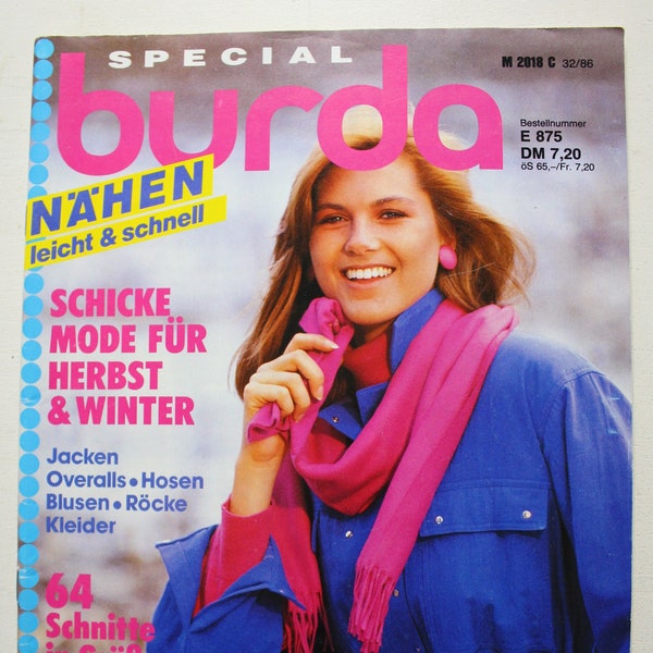 Burda 1986 - Etsy