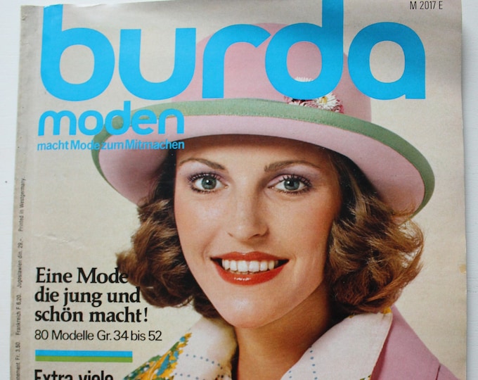 Burda Moden 3/ 1973 Instructions, Cutting Sheets, Fashion Magazine, Fashion Booklet, Sewing ...