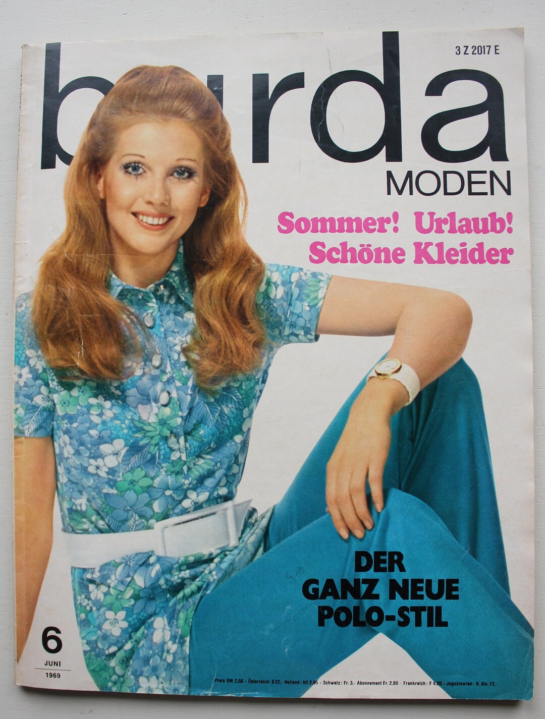 Burda Moden 6/ 1969 Instructions, Cutting Sheets, Fashion Magazine, Fashion Magazine, Sewing ...