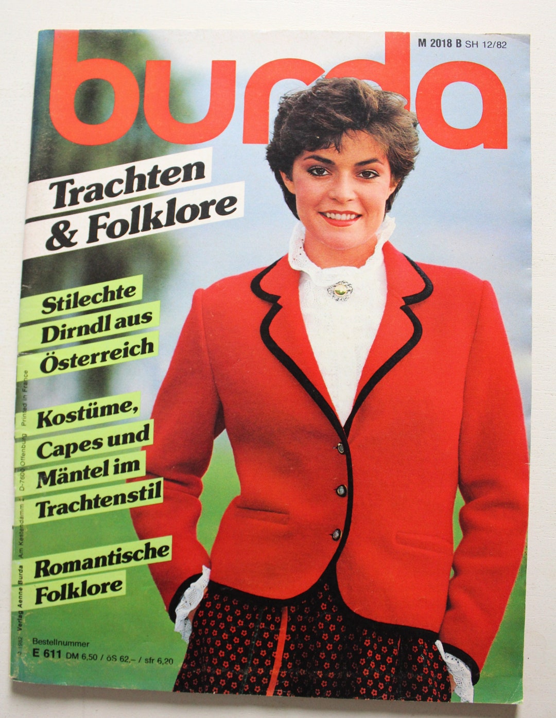 Burda Traditional Costumes 1982 With Instructions, Pattern Sheets, Fashion Magazine, Fashion ...