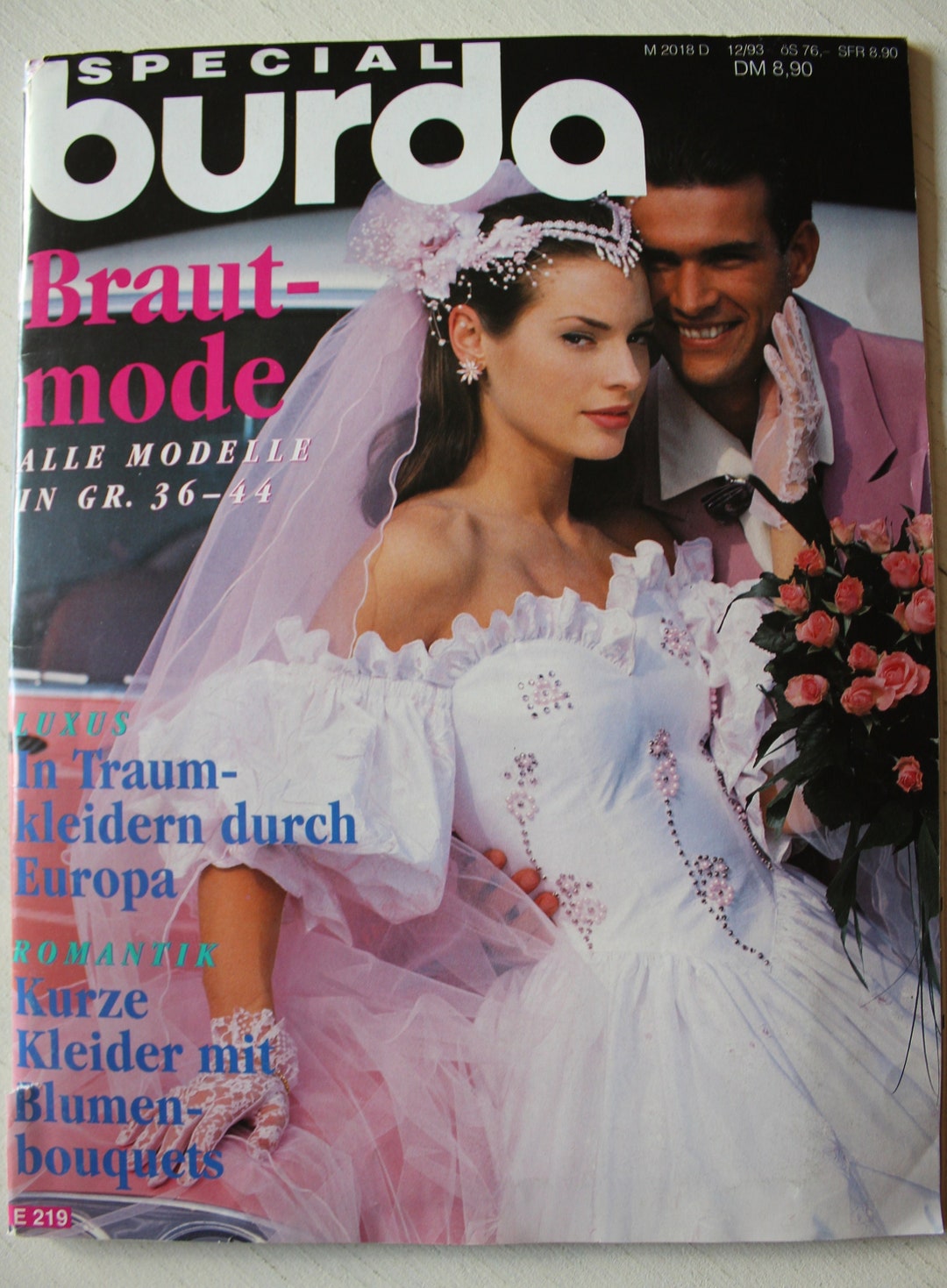 Burda Brautmode 1993 Instructions, Cutting Sheets, Fashion Magazine, Fashion Booklet, Sewing ...