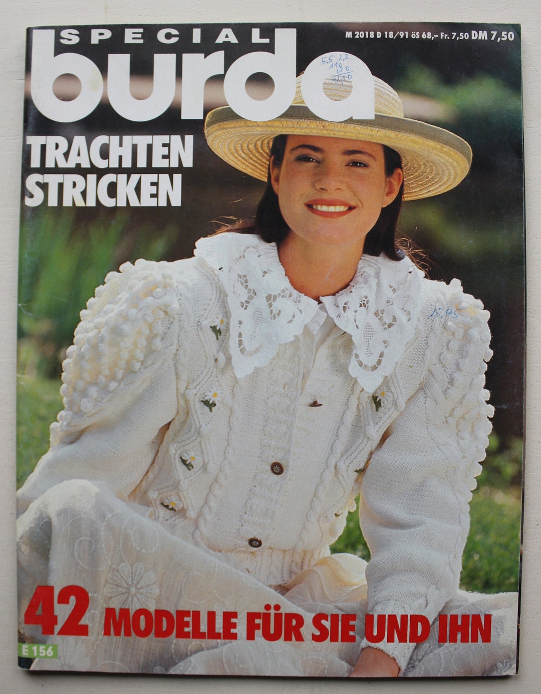 Burda Traditional Knitwear 1991 Instructions, Knitting Booklet, Fashion Magazine Fashion Booklet ...