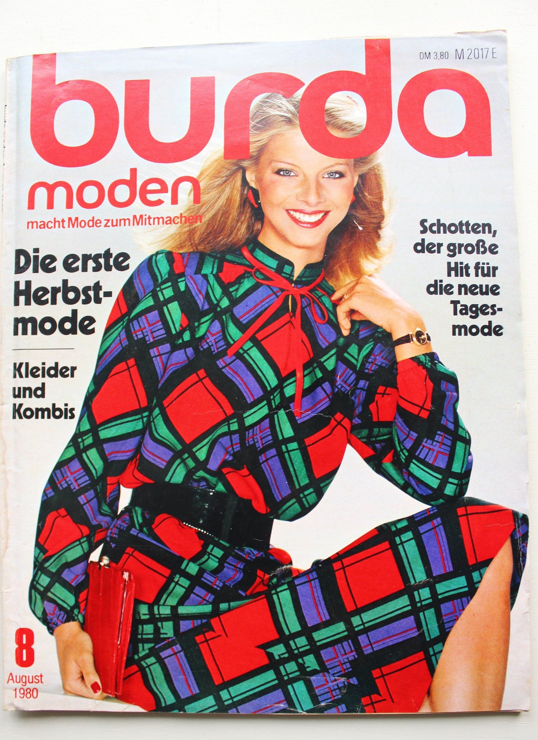 Burda Moden 8/ 1980 Instructions, Cutting Sheet, Fashion Magazine, Fashion Magazine, Sewing ...