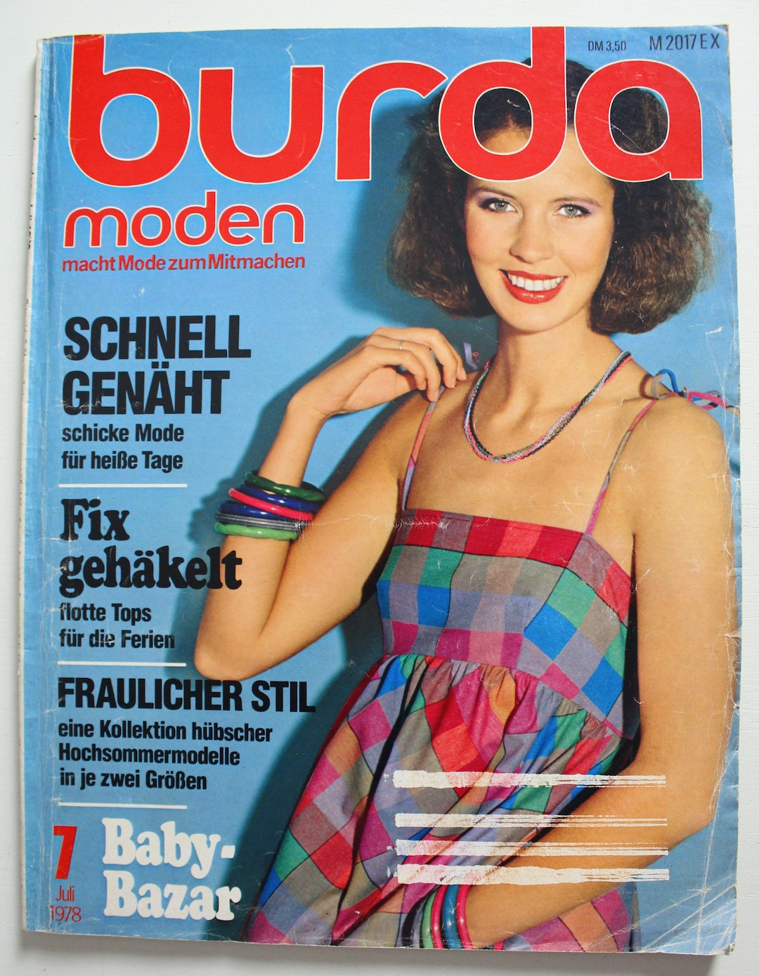 Burda Moden 7/ 1978 Instructions, Cutting Sheets, Fashion Magazine, Fashion Booklet, Sewing ...