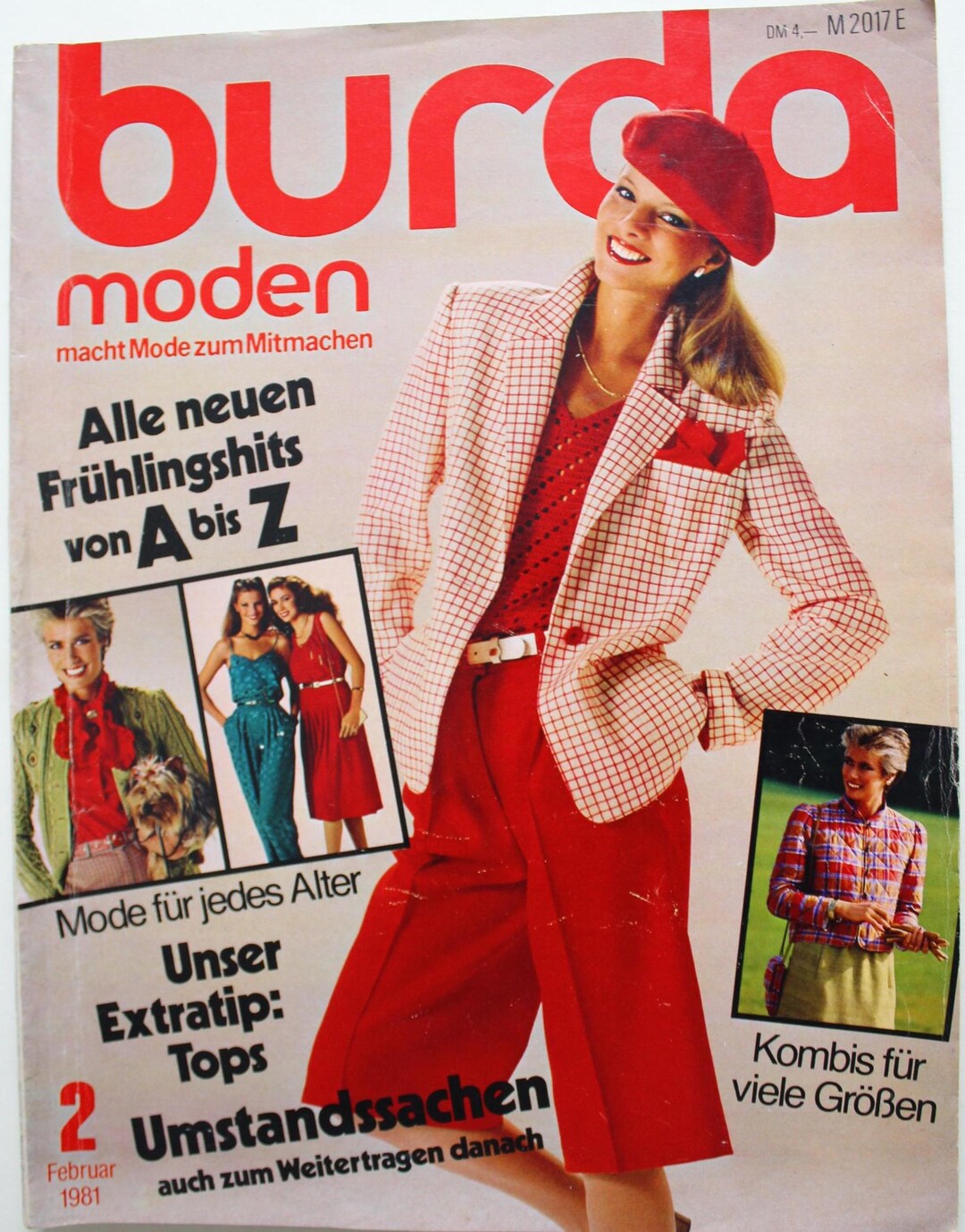 Burda Moden 2/ 1981 Instructions Pattern Sheets Fashion Magazine Patterns Fashion Magazine Retro ...