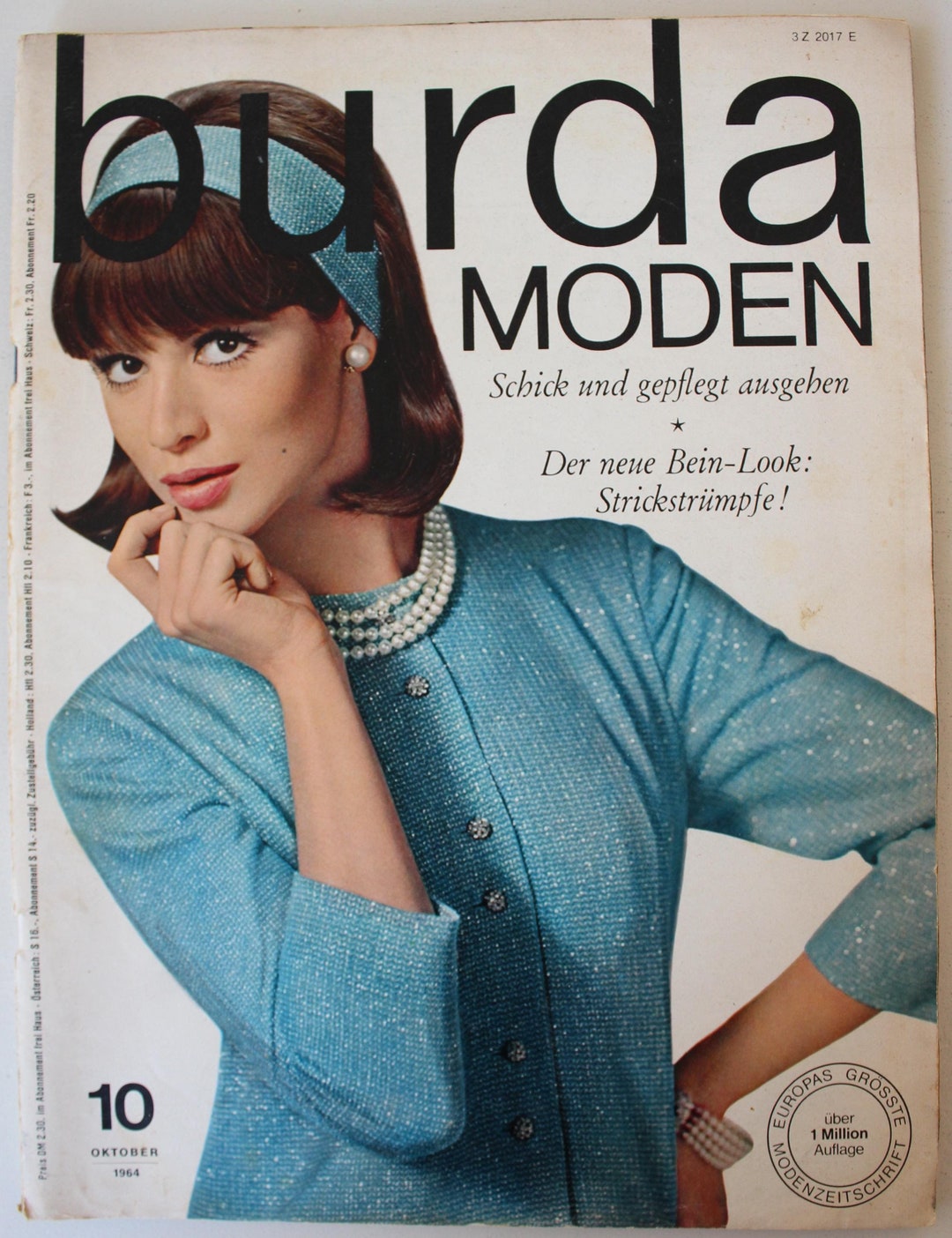 Burda Moden 10/ 1964 Instructions, Pattern Sheets, Fashion Magazine, Sewing Magazine, Fashion ...