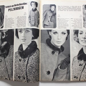 Burda Beyer Moden 9/ 1964 With Instructions, Pattern Sheets, Fashion Magazine, Sewing Magazine ...
