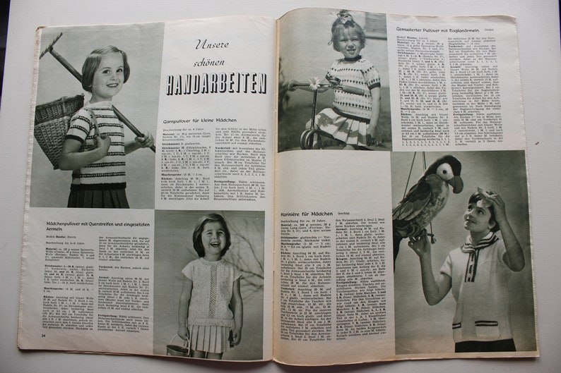 Meyer's Swiss Women's and Fashion Magazine No.9 1962 Pattern Fashion ...
