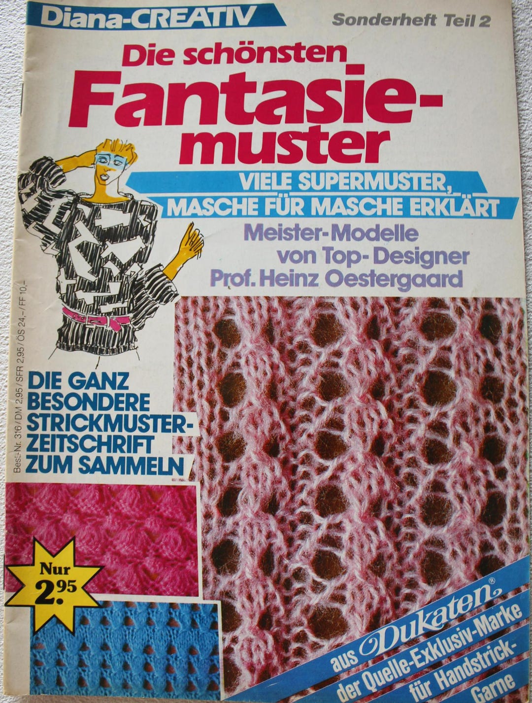 Diana Special Edition the Most Beautiful Fantasy Patterns 1985 Knitting ...
