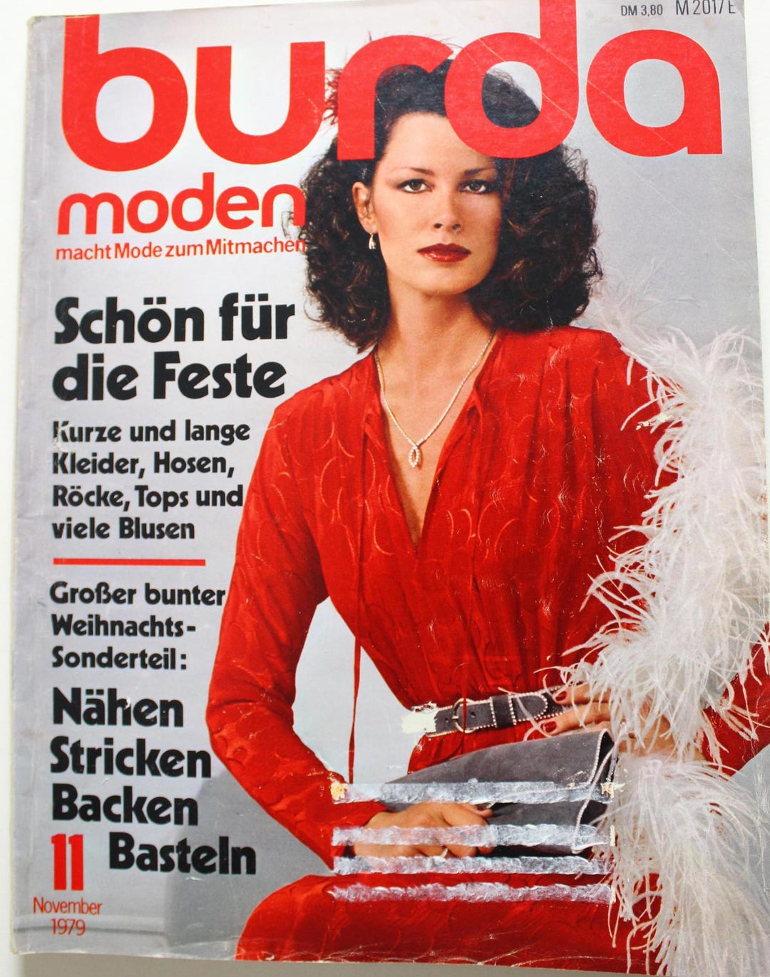 Burda Moden 11/ 1979 Instructions Pattern Sheets Fashion Magazine ...