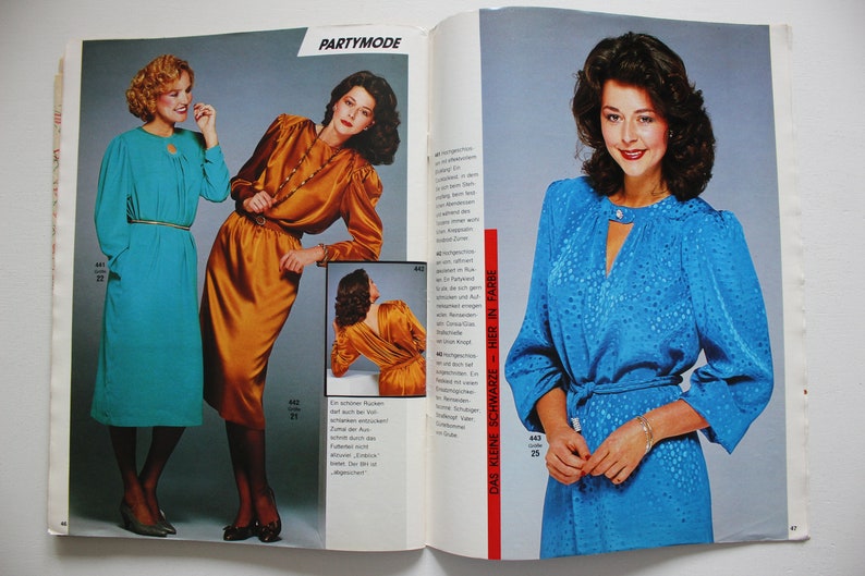Burda Fashion for Full Figured Women Autumn 1984 Instructions, Pattern ...