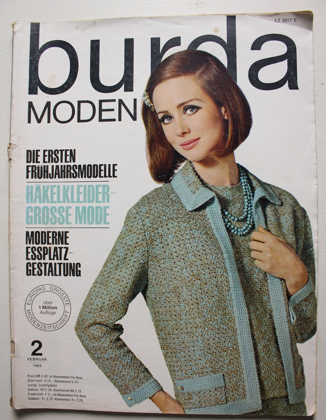 Burda Moden 2/ 1965 Instructions, Pattern Sheets, Fashion Magazine, Fashion Booklet, Sewing ...