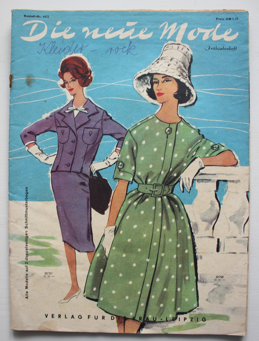 The New Fashion Spring Issue 1961 Pattern Sheets, Fashion Magazine ...