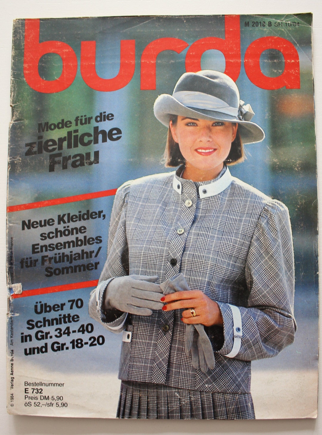 Burda Mode for Petite 1984 Instructions, Cutting Sheets, Fashion ...