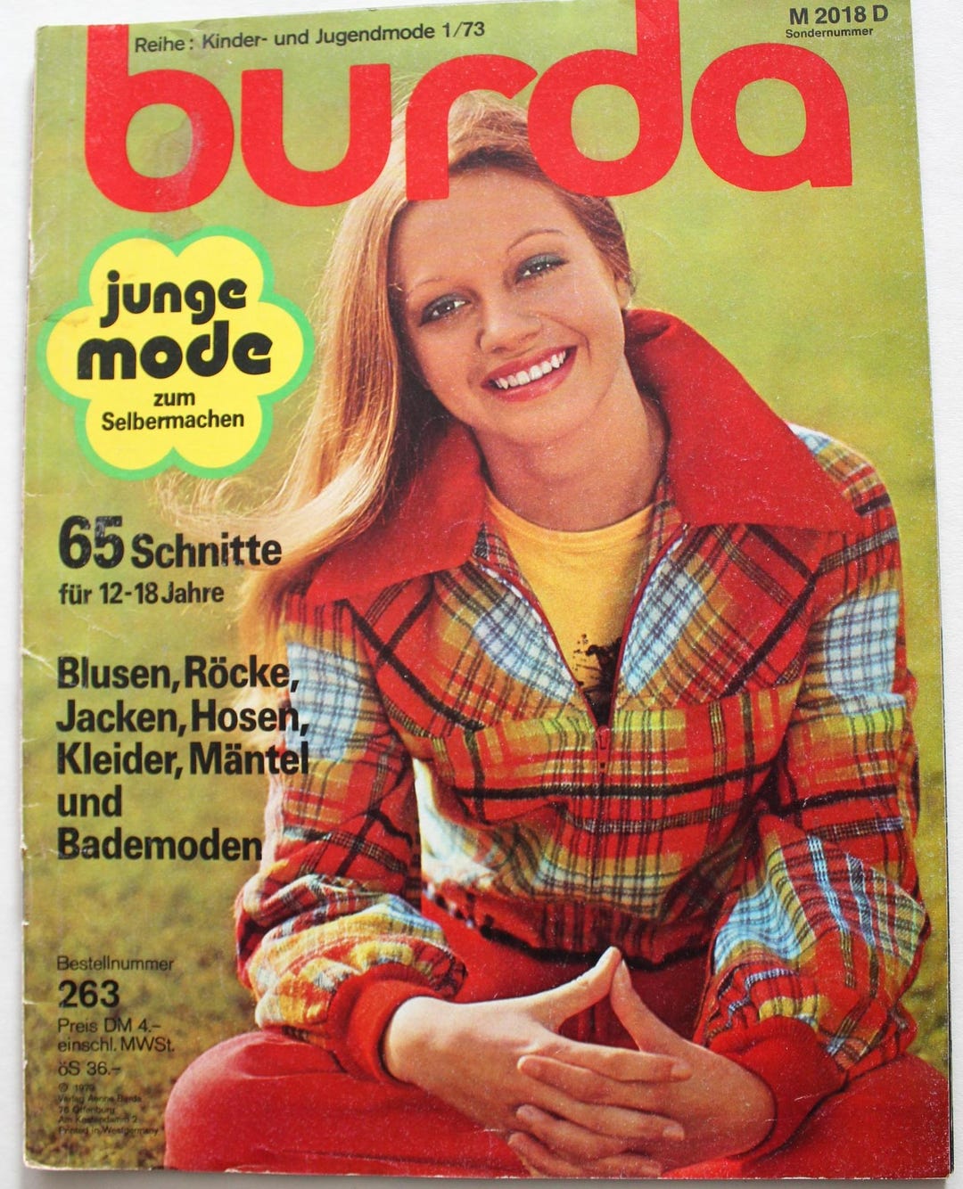 Burda Junge Mode 1973 Instructions Pattern Sheets Fashion Magazine Patterns Fashion Magazine ...