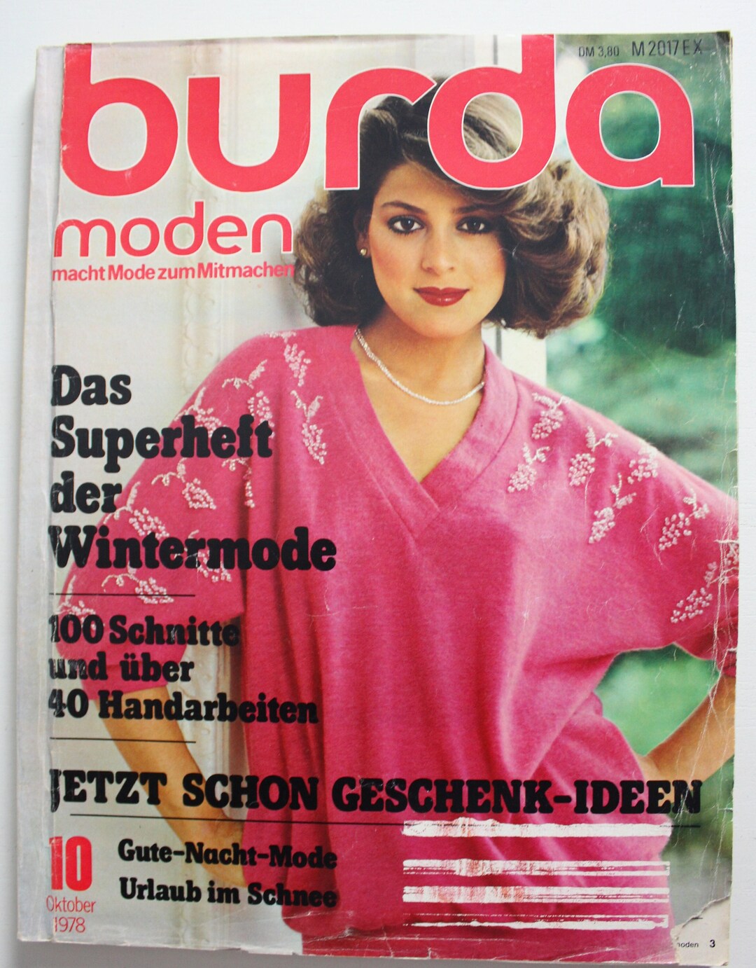Burda Moden 10/ 1978 Instructions, Cutting Sheets, Fashion Magazine, Fashion Booklet, Sewing ...