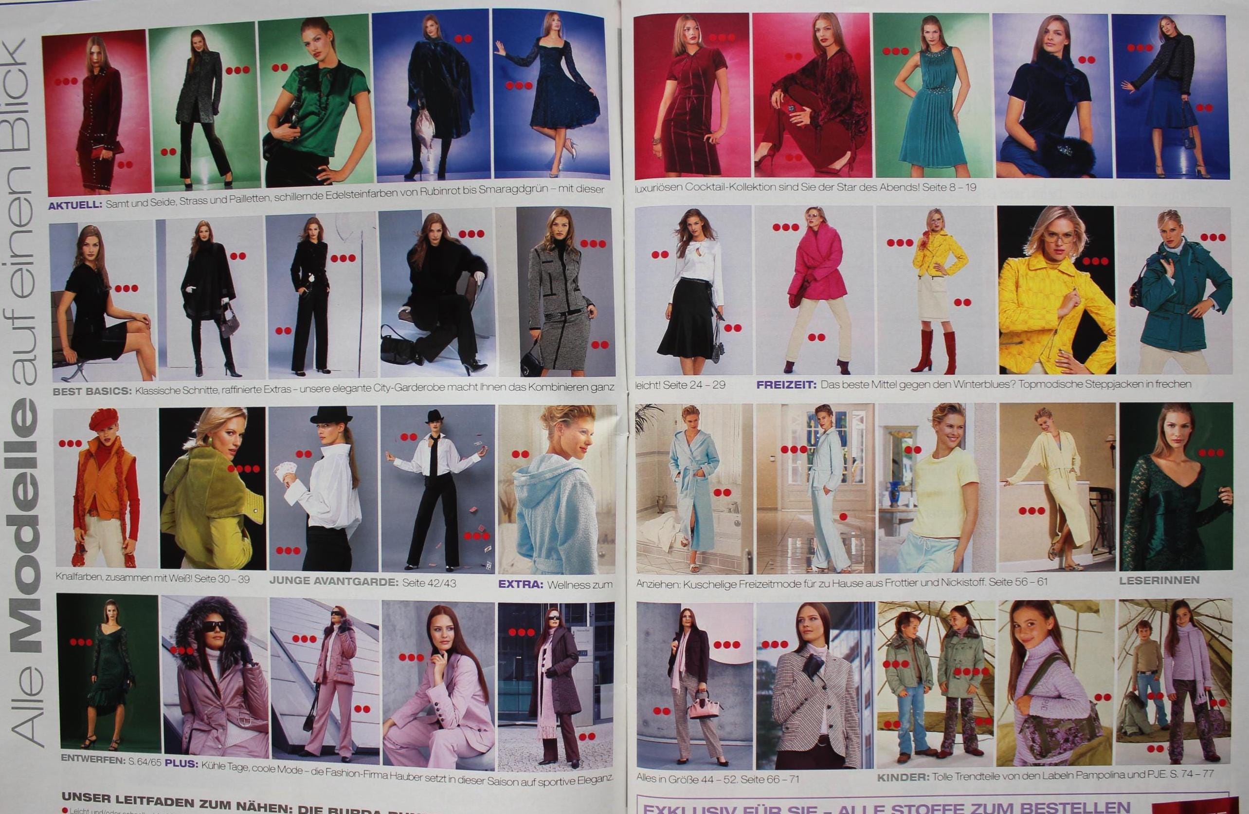 Vintage Burda Fashion Magazine, Fashion Booklet, Sewing Magazine ...