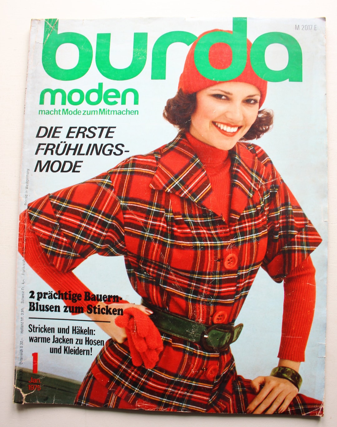 Burda Moden 1/ 1975 With Instructions, Cutting Sheets, Fashion Magazine, Fashion Magazine ...