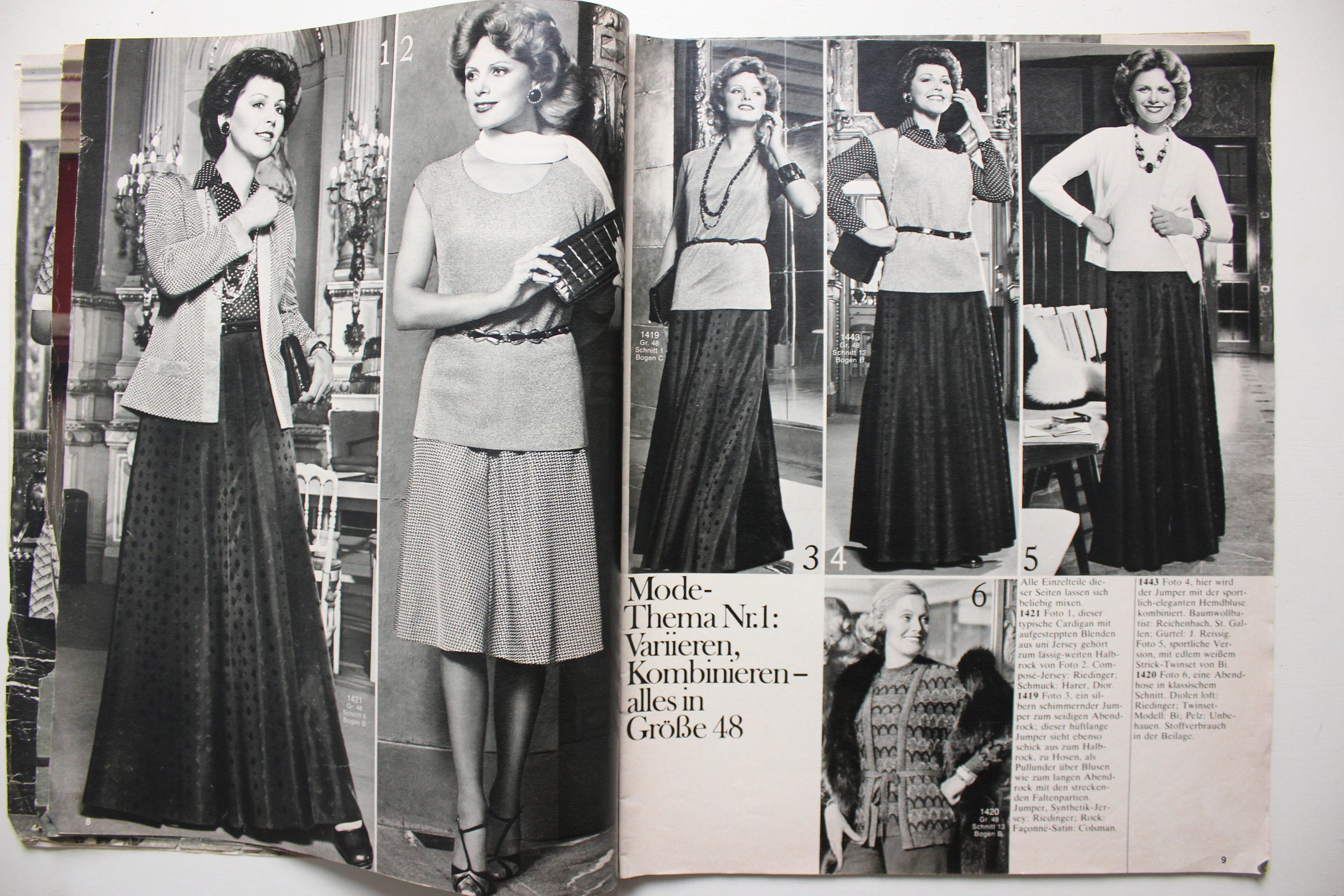 Burda Fashion for Full-figured People, 1974 Instructions, Pattern Sheet, Fashion Magazine ...