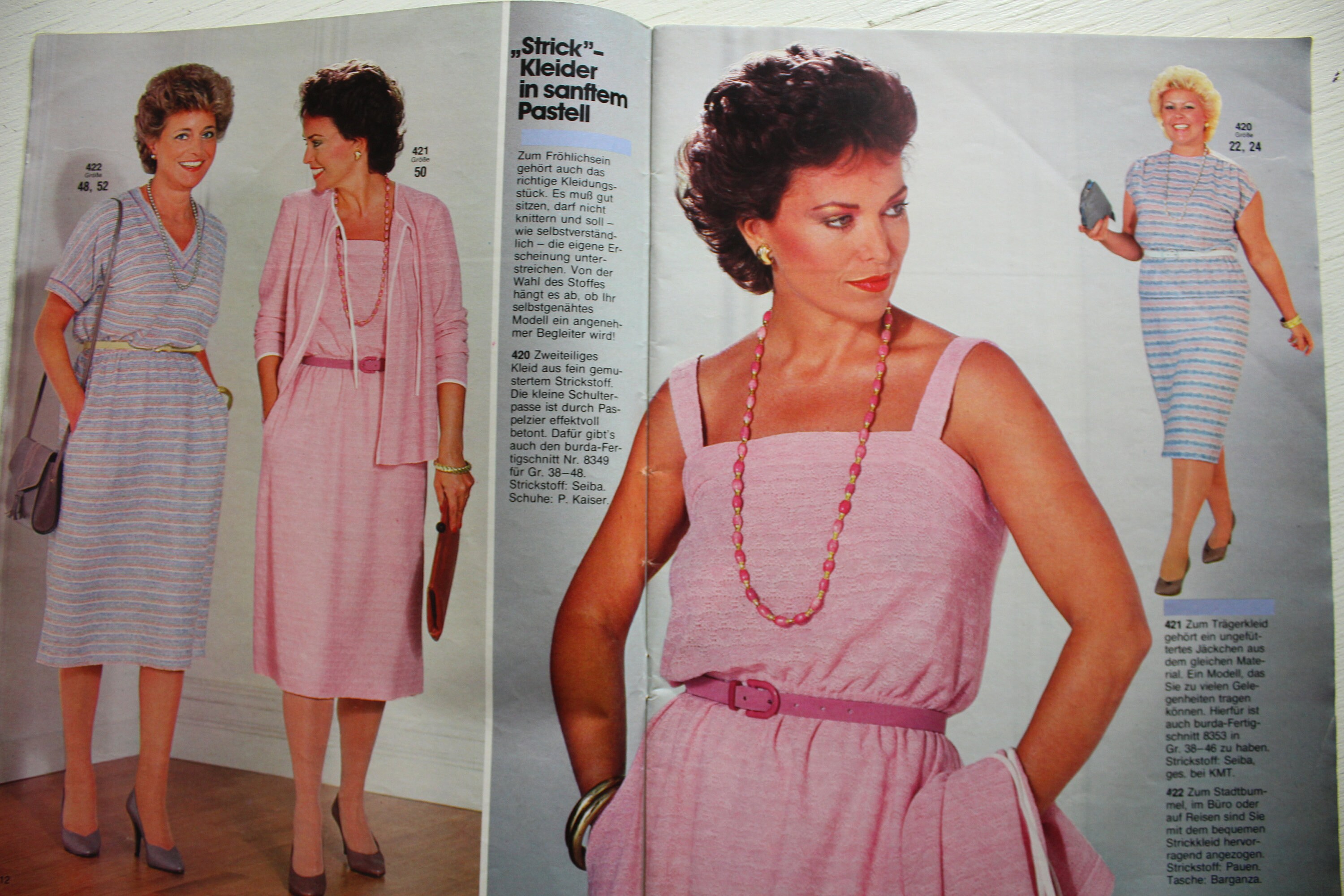 Burda Fashion for Full-figured, Spring 1982 With Instructions, Patterns ...