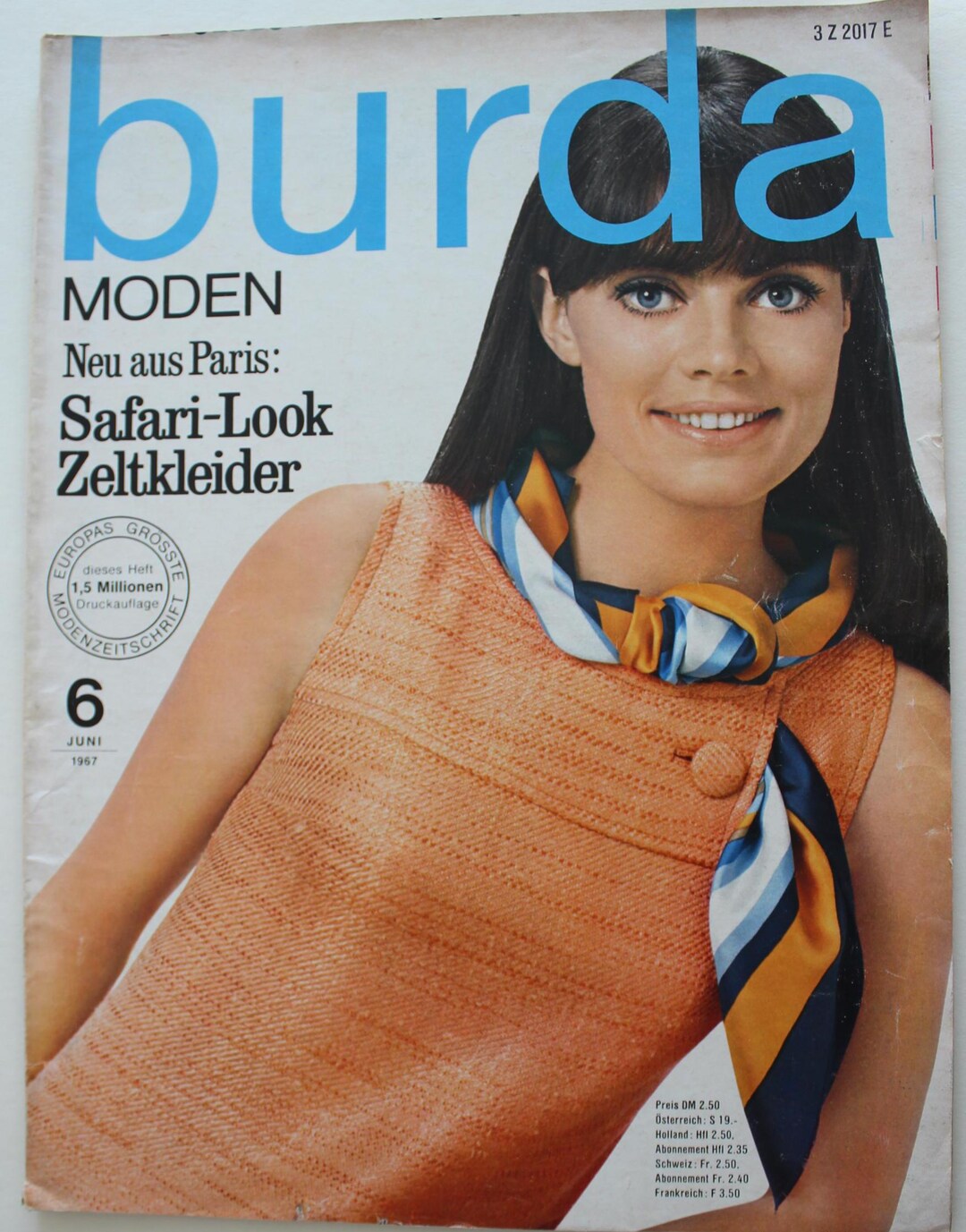 Burda Moden 6/ 1967 Instructions, Pattern Sheets, Fashion Magazine Patterns Fashion Magazine ...