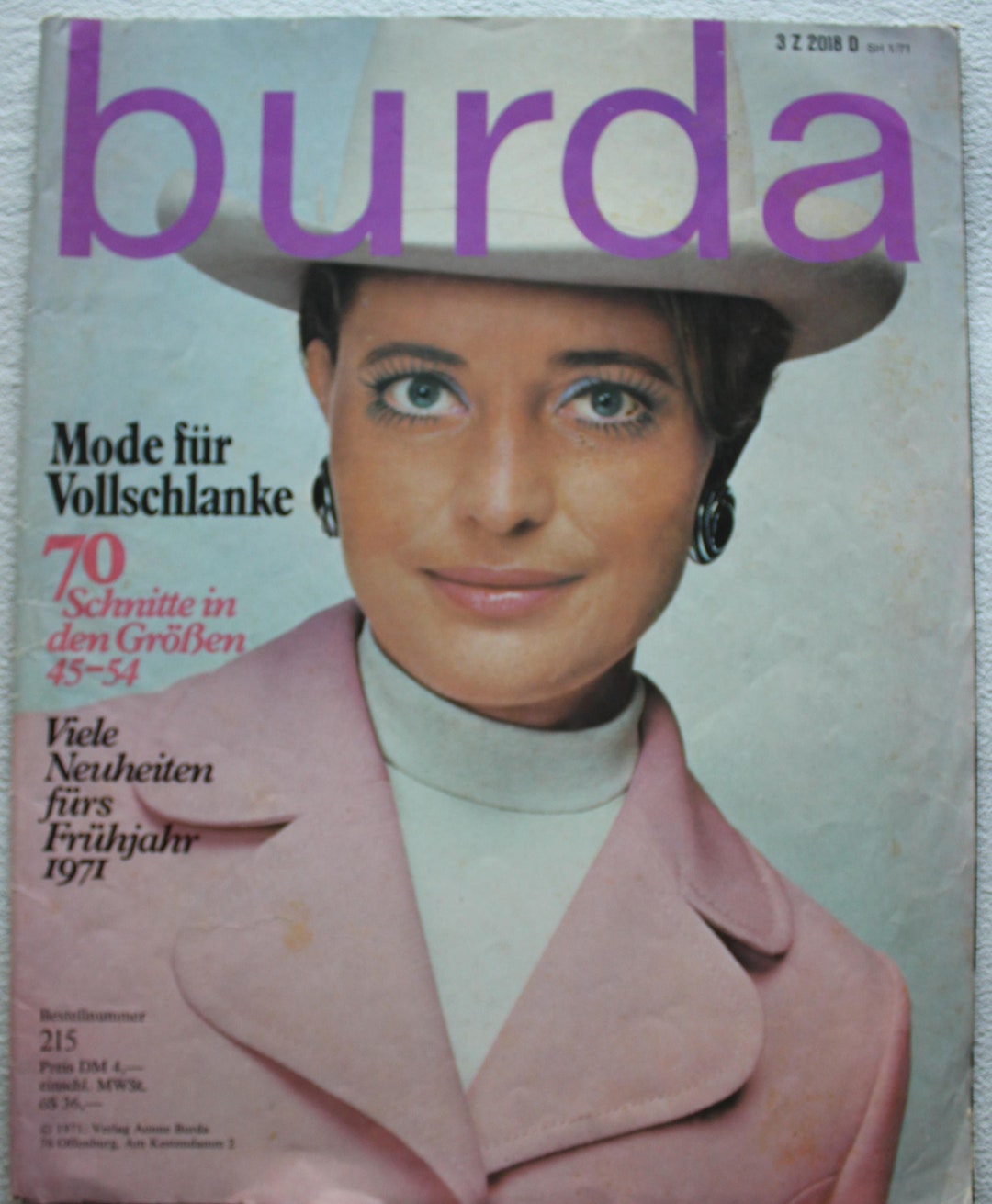 Burda Fashion for Full Figured Women 1971 Instructions, Pattern Sheet ...