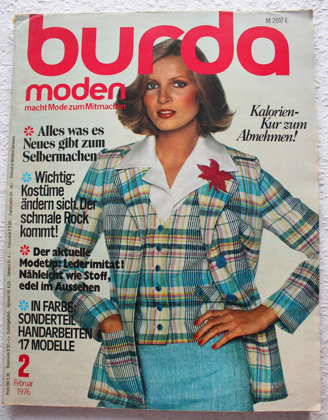 Burda Moden 2/ 1976 Instructions, Cutting Sheets, Fashion Magazine ...
