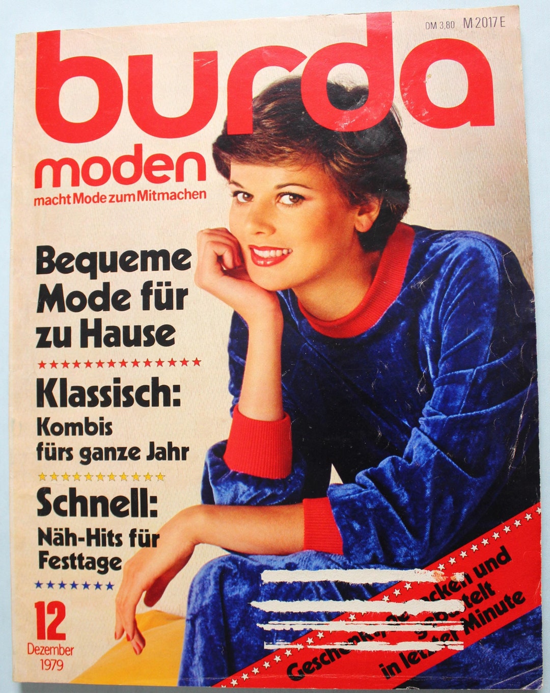 Burda Moden 12/ 1979 Instructions, Pattern Sheets Fashion Magazine Patterns Fashion Magazine ...